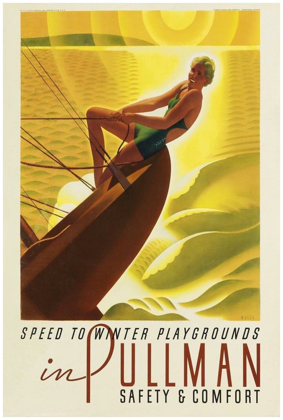 Постер / Плакат / Картина Афиша - Pullman 50х70 см в подарочном тубусе