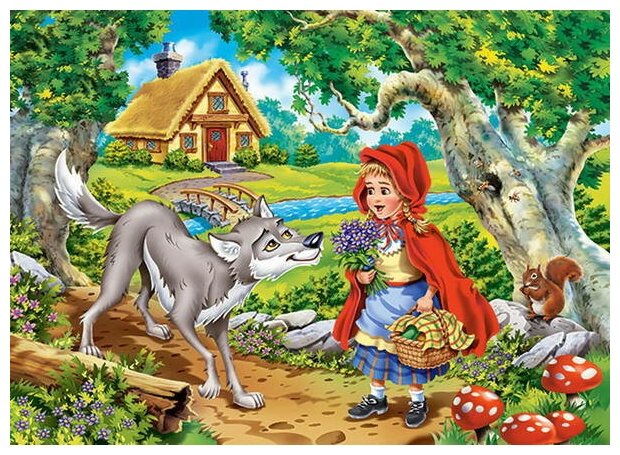 Пазл Красная Шапочка, 70 деталей Premium Castorland B-070015