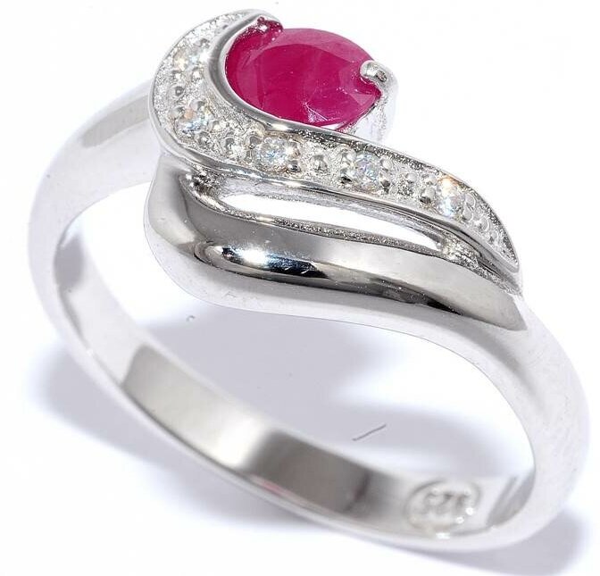 Кольцо, серебро, 925 проба, фианит