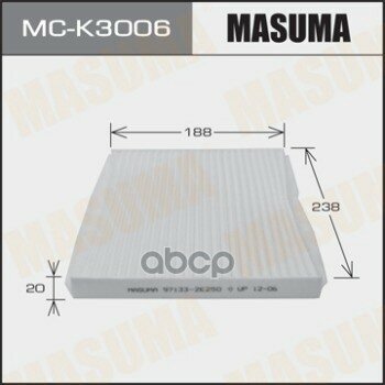 Фильтр салона! Hyundai IX35/Tucson 04>, KIA Sportage 10-15 Masuma арт. MC-K3006