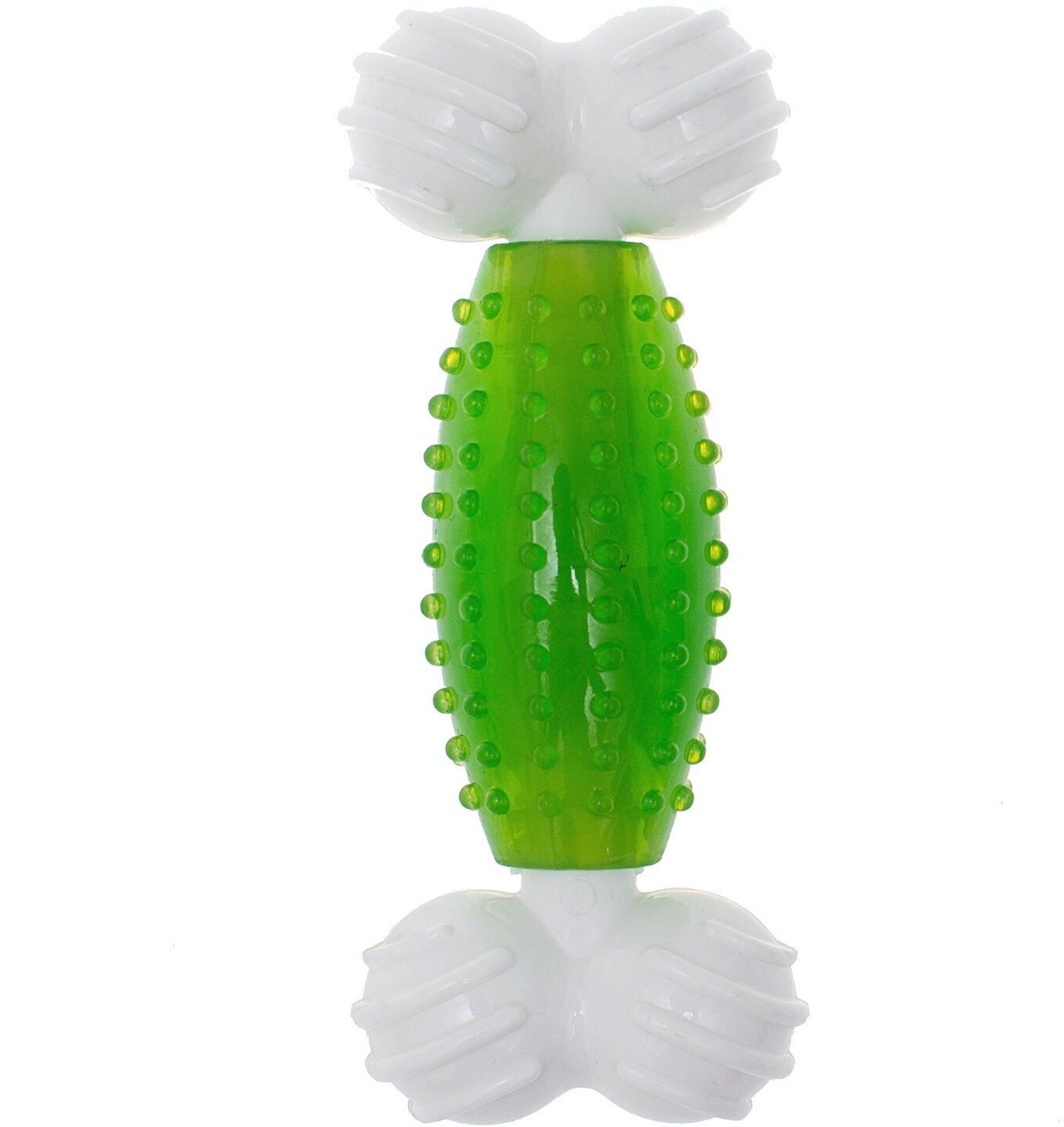 Игрушка для собак Косточка нейлон/синтетическая резина 19 см с ароматом мяты, зеленый canineclean VLT-WB15321G