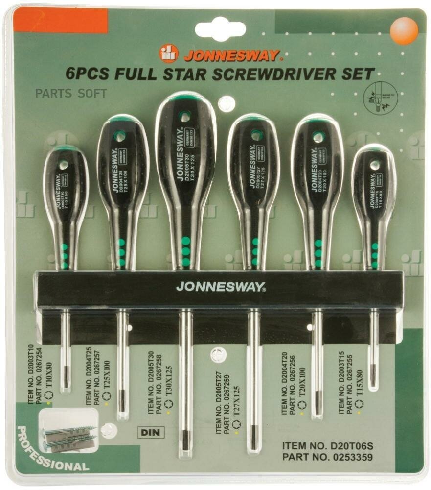 JONNESWAY D20T06S Набор отверток ()
