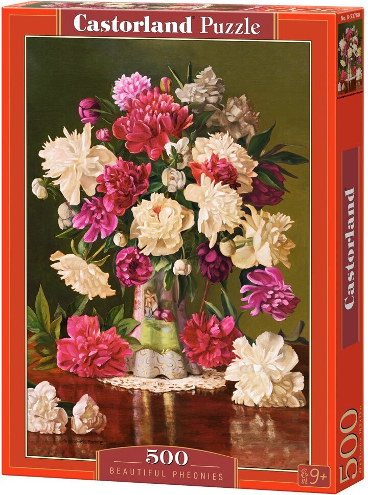 Пазл Castorland 500 деталей: Пионы в вазе