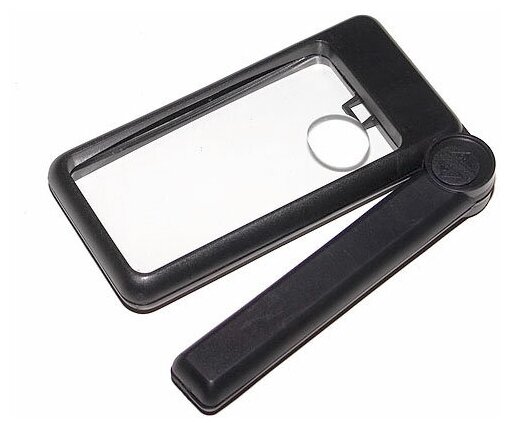 Лупа складная с подсветкой Veber 10050LA, 2x-4x, 100x50 мм