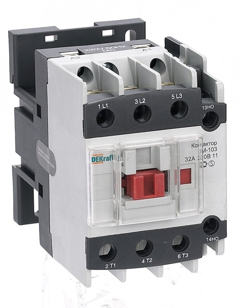 Контактор 32А 110В АС3 1НО+1НЗ КМ-103 DEKraft, SCHNEIDER ELECTRIC 22122DEK (1 шт.)