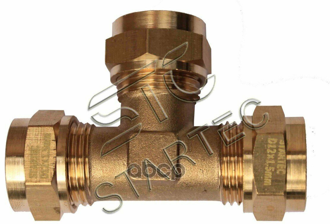 Соединитель трубки ПВХ, полиамид d=8х1.0мм тройник разборный латунь STARTEC STARTEC арт. INF11CUT08