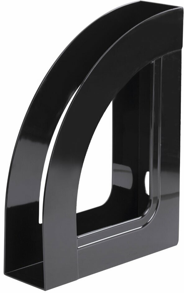 Лоток вертикальный для бумаг BRAUBERG ECONOMY, 220х70х290 мм, черный, 238112, 238112