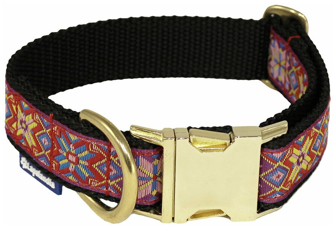 Усиленный ошейник для крупных собак "Поларис" Босс регулируемый Пурпурный