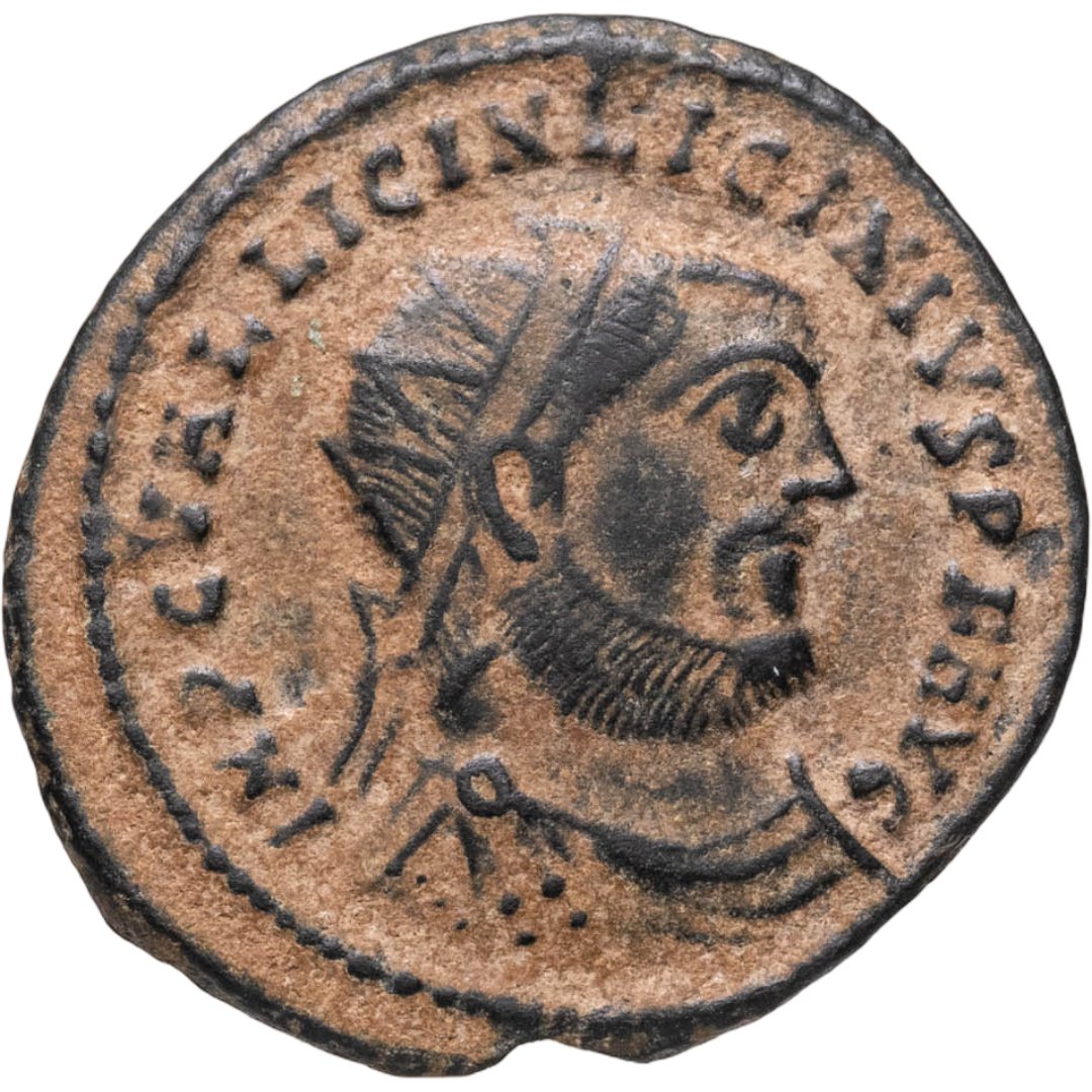 Римская империя, Лициний I, 308-324 годы, Нуммий Гераклея Фракийская, Медь, в сохранности XF