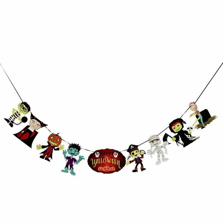 Гирлянда-растяжка Хэллоуин Весёлые друзья, 300 см