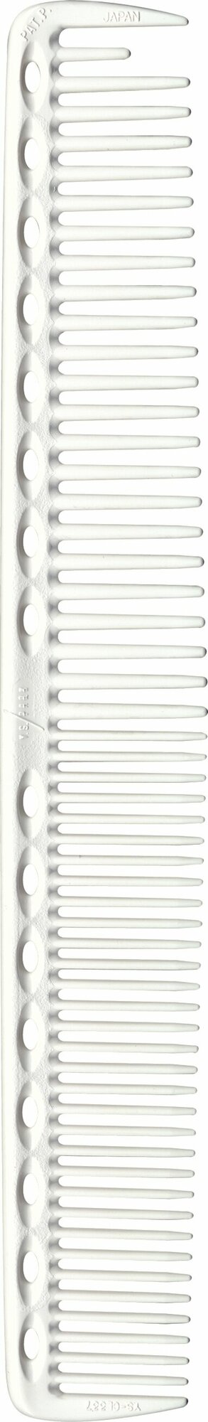 Расчёска для стрижки Y.s.park 337 white, белая, универсальная, 19 см
