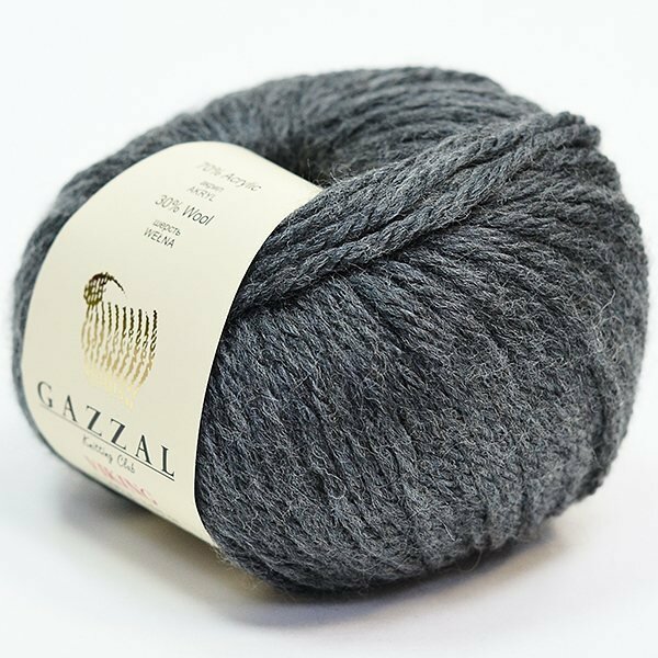 Пряжа Gazzal VIKING 4016 серый (4 мотка)