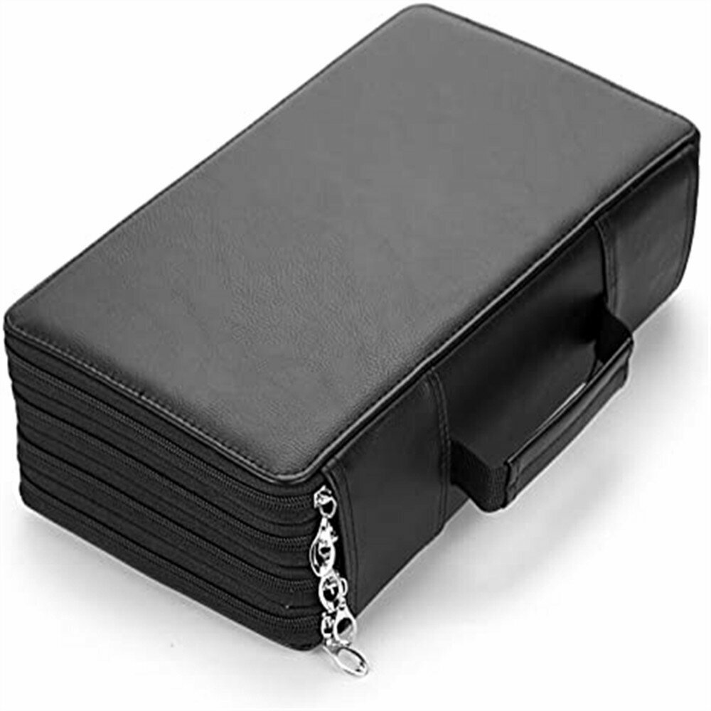 Пенал Amazon hot sale, искусственная кожа, 300 отверстий, черный