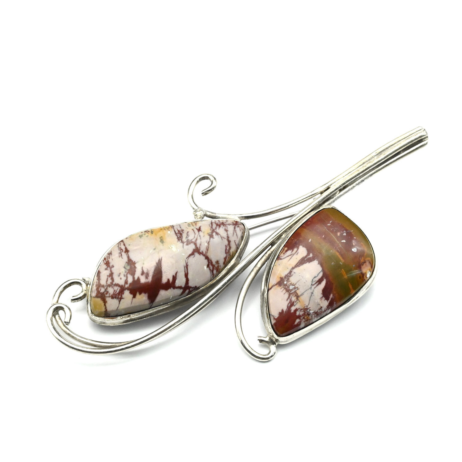 Брошь, яшма