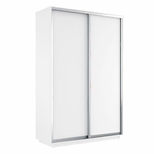 Шкаф-купе Экспресс 1,2 ДСП/ДСП Белый снег глубина 45 см