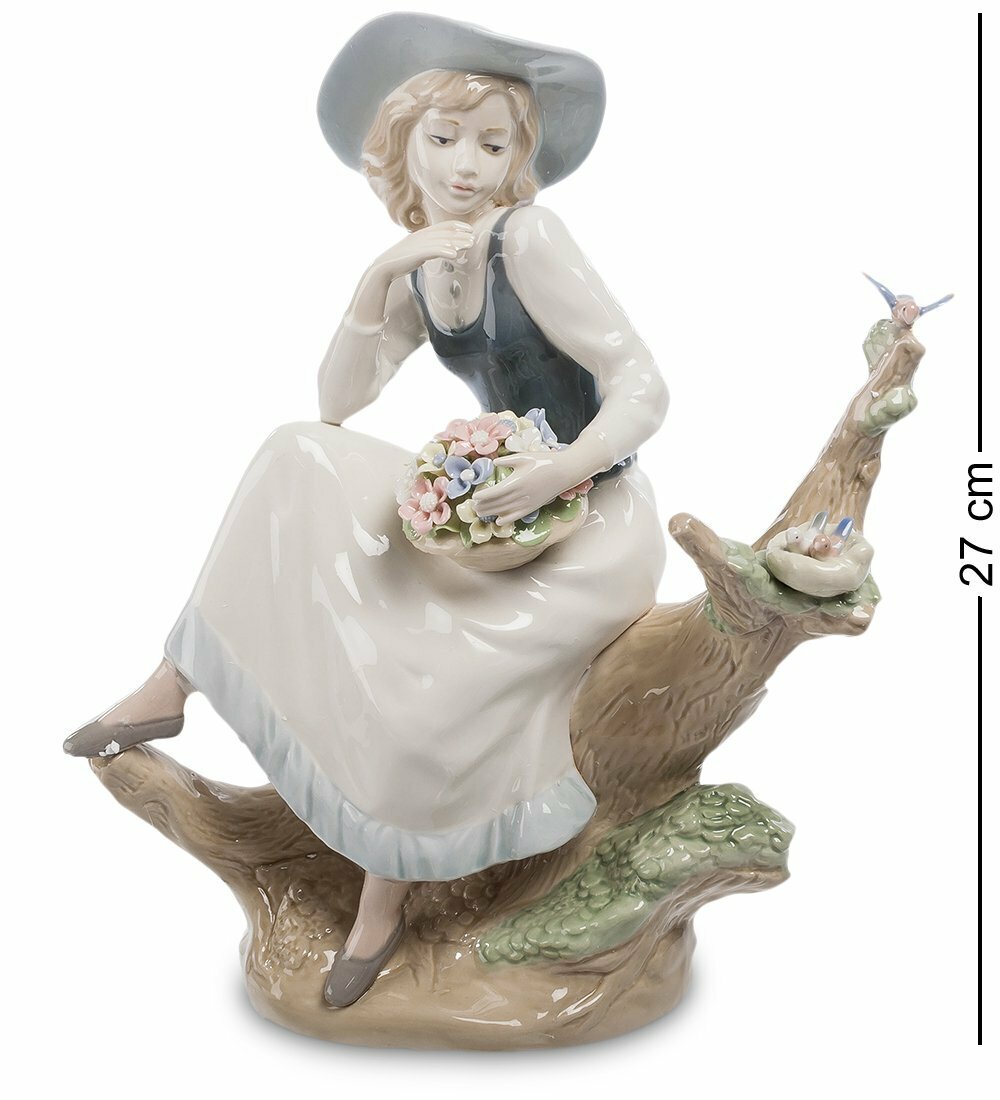 Фигурка Девушка с корзинкой