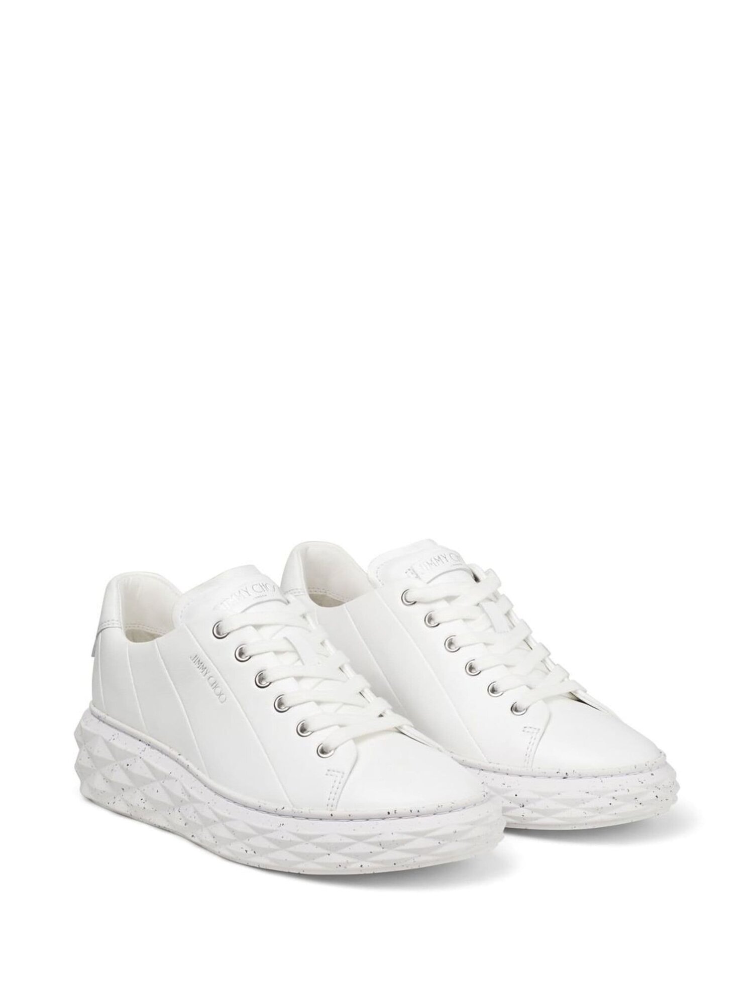 Кроссовки JIMMY CHOO Diamond Light Maxi/F sneakers, размер 43, белый — фото 1