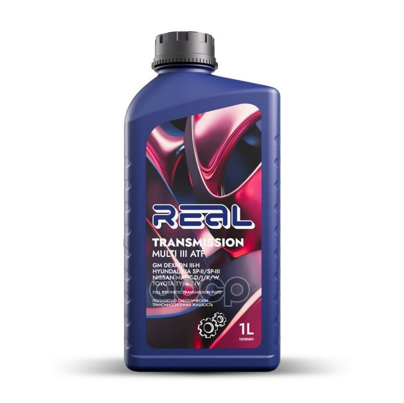Масло трансмиссионное REAL TRANSMISSION MULTI III ATF 1L Real арт. T2010001