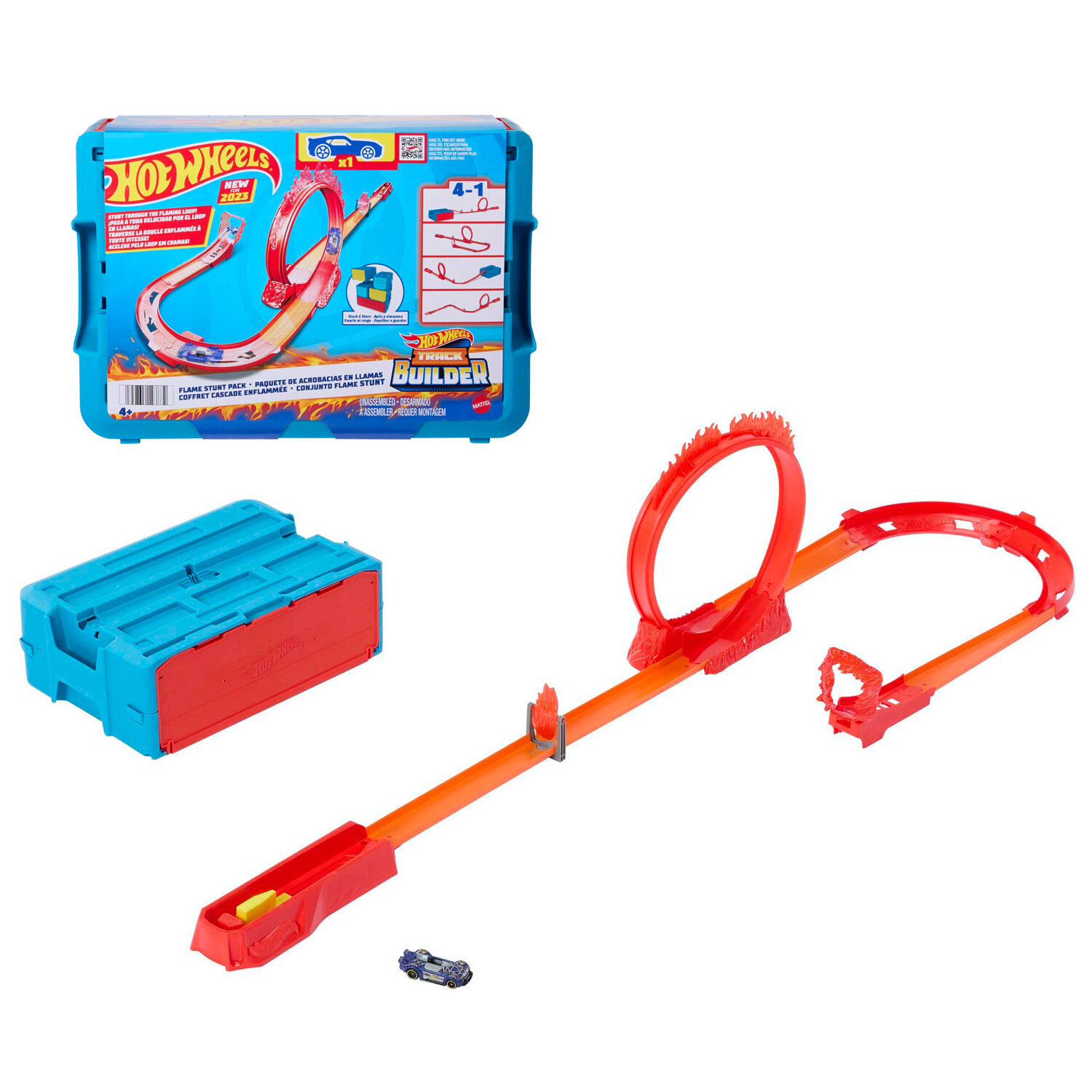 Автотрек Hot Wheels Огненная траса для трюков