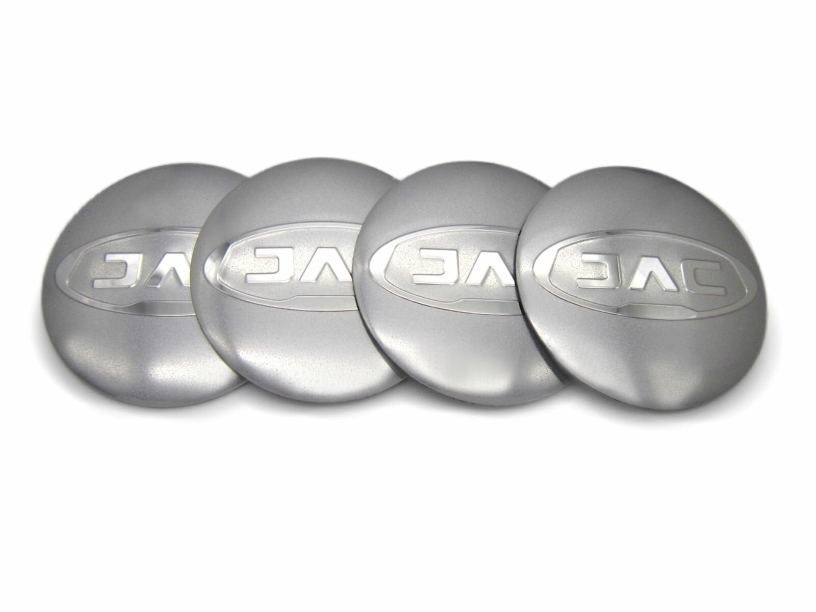 Наклейки на колесные диски JAC silver D-60 mm