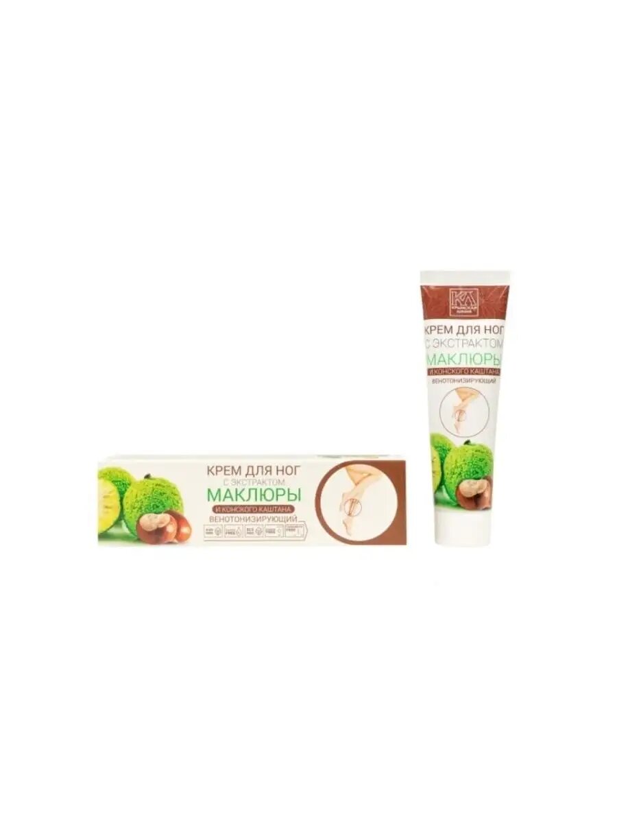 Крем с экстрактом маклюры и конского каштана для ног Венотон