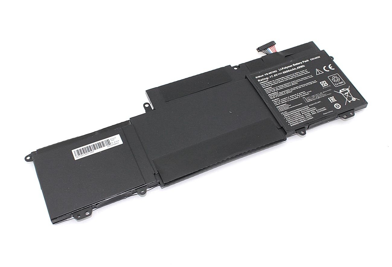 Аккумуляторная батарея для ноутбука Asus VivoBook U38N-C4004H (C31N1806) 7.4V 6600mAh OEM