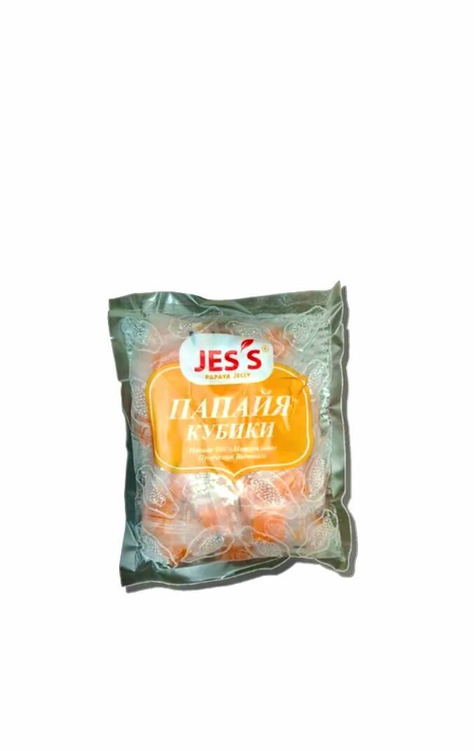 Жевательные конфеты, кубики JESS, со вкусом папайя, 500 гр.