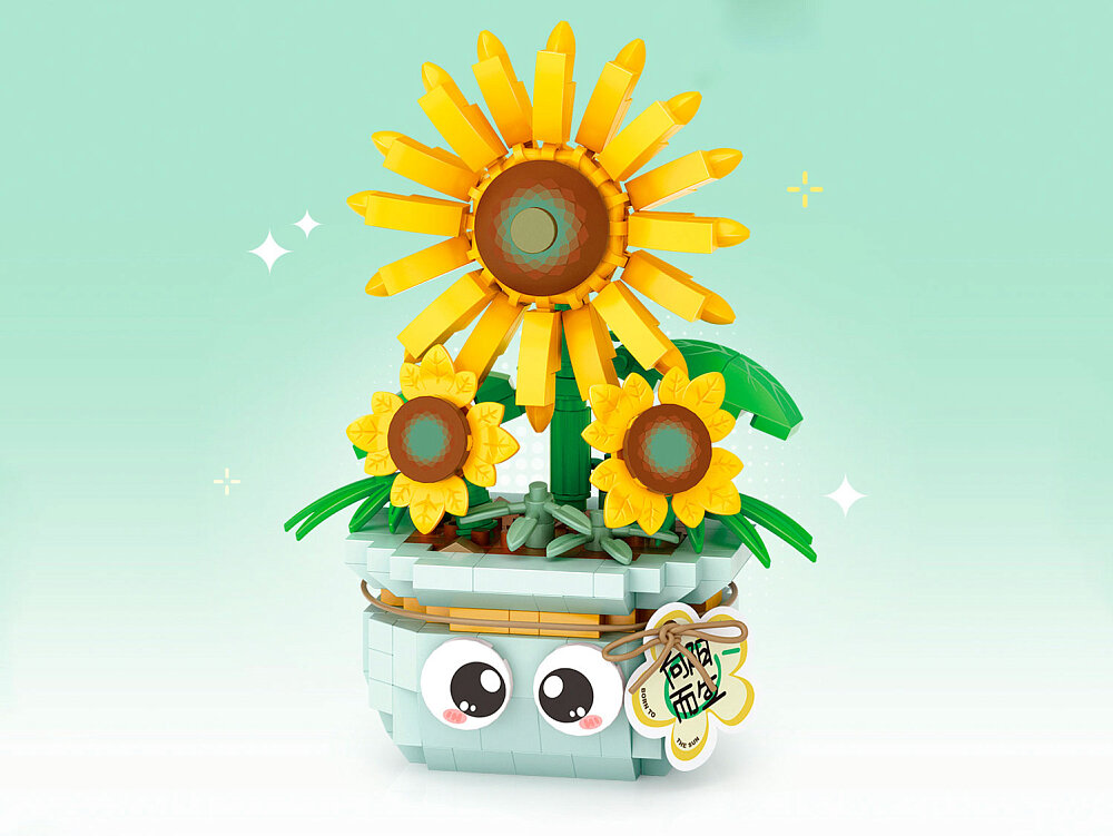 Конструктор LOZ 8840_MK Конструктор Подсолнух в горшочке