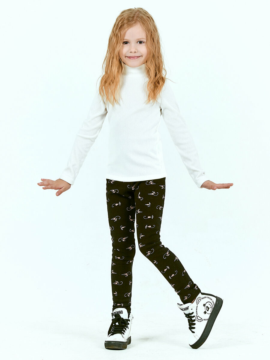 Легинсы на меху детские теплые