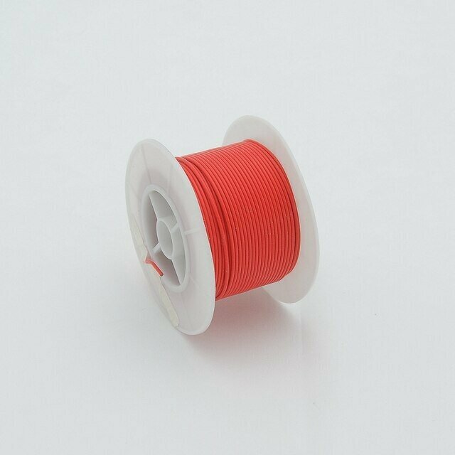 Медный посеребрянный провод, красный, PARTSLAND, 100 см