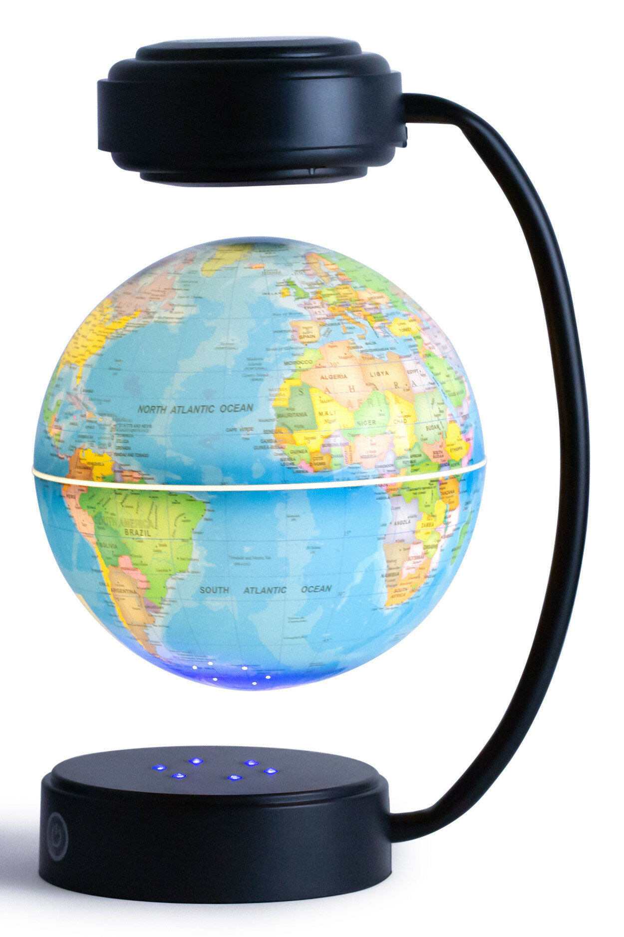 Левитирующий светящийся глобус (D-14 см) политический