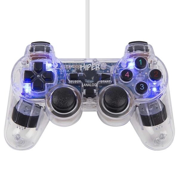 Геймпад HIPER GMP-002 Transparent+Black