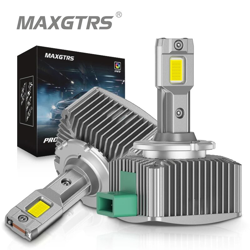 MAXGTRS D3S Светодиодные фары HID D1S D2S D4S D5S D8S D1R D2R D3R Turbo LED 24000LM Двусторонний чип CSP 6500K Белый 90 Вт Plug&Play D5S