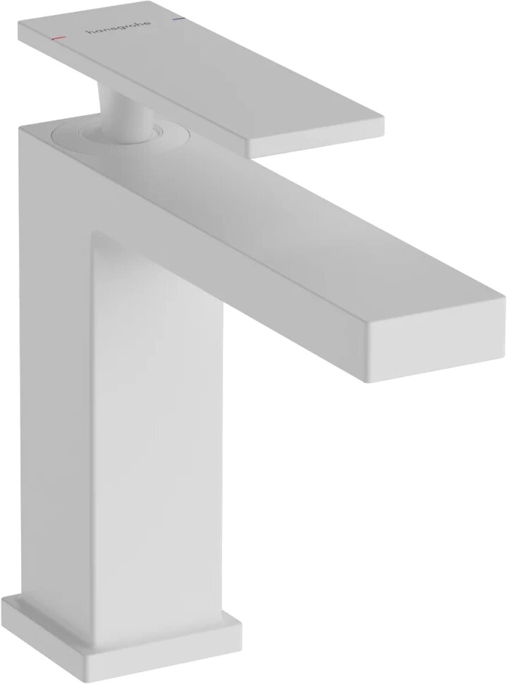 Смеситель для раковины Hansgrohe Tecturis E 73010700 с донным клапаном, белый матовый