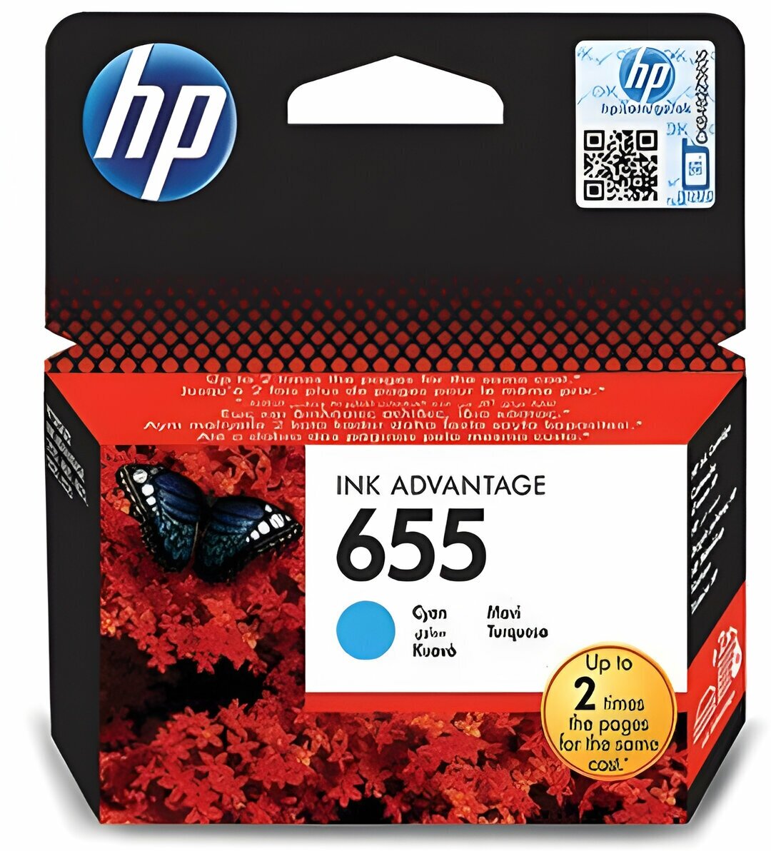 Картридж струйный HP (CZ110AE) Deskjet Ink Advantage 3525/5525/4515/4525 №655, голубой, оригинальный