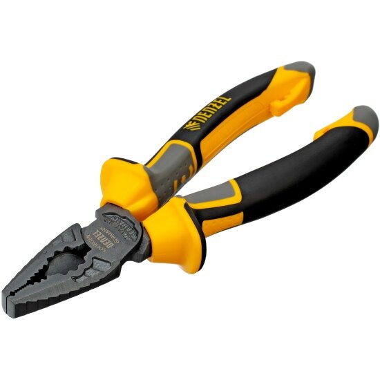 Denzel Плоскогубцы комбинированные 165 мм, трехкомпонентные рукоятки, , 17080