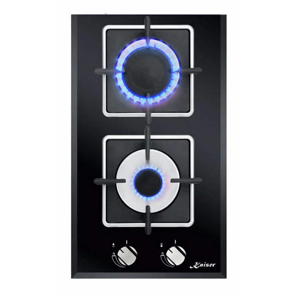 Варочная поверхность Kaiser KCG 3382, черный, газовая, 2 конфорки