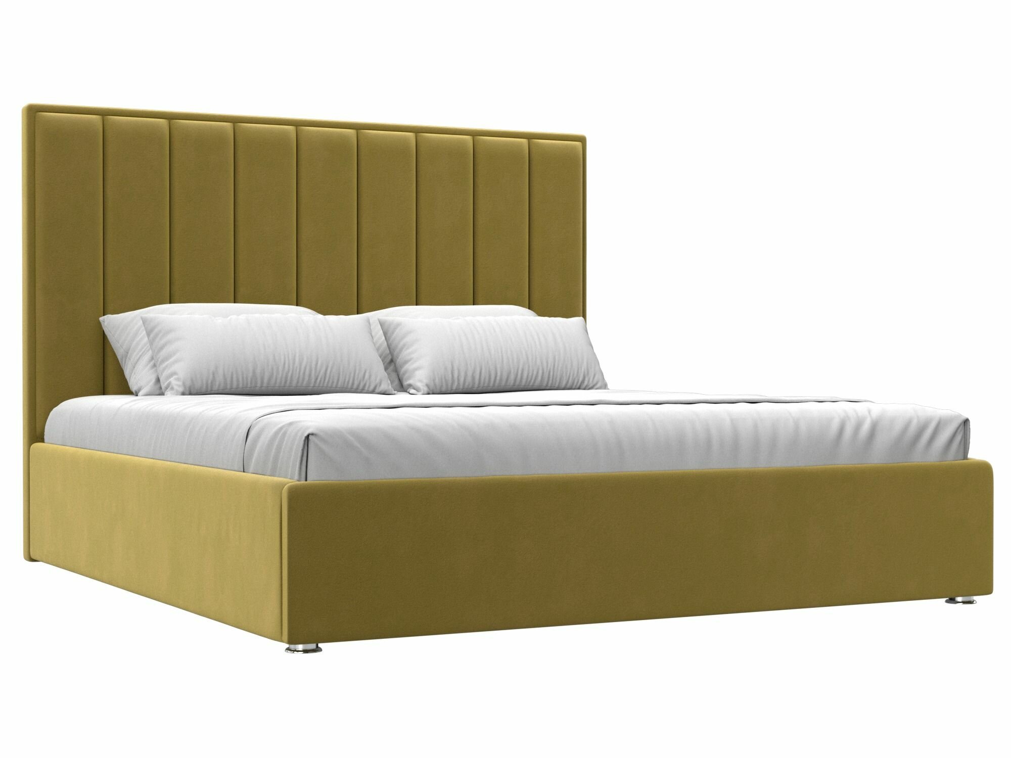 Кровать интерьерная Афродита 180, 195x213x130см, Микровельвет, Хит Диванов