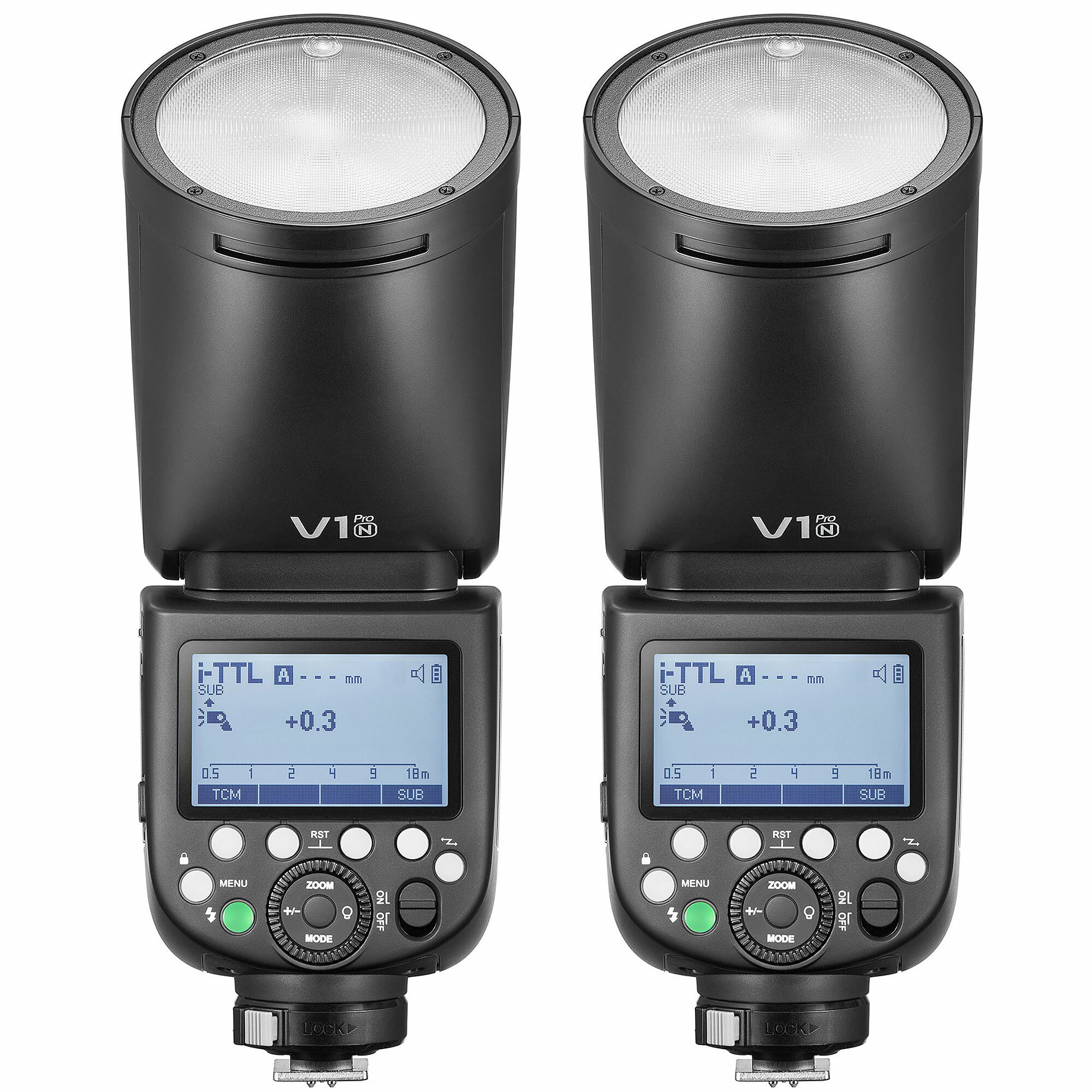 Вспышка накамерная Godox V1Pro N TTL для Nikon (2 штуки)