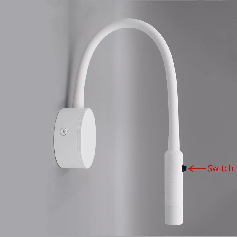 Настенный светильник белый, 1W, Nature White