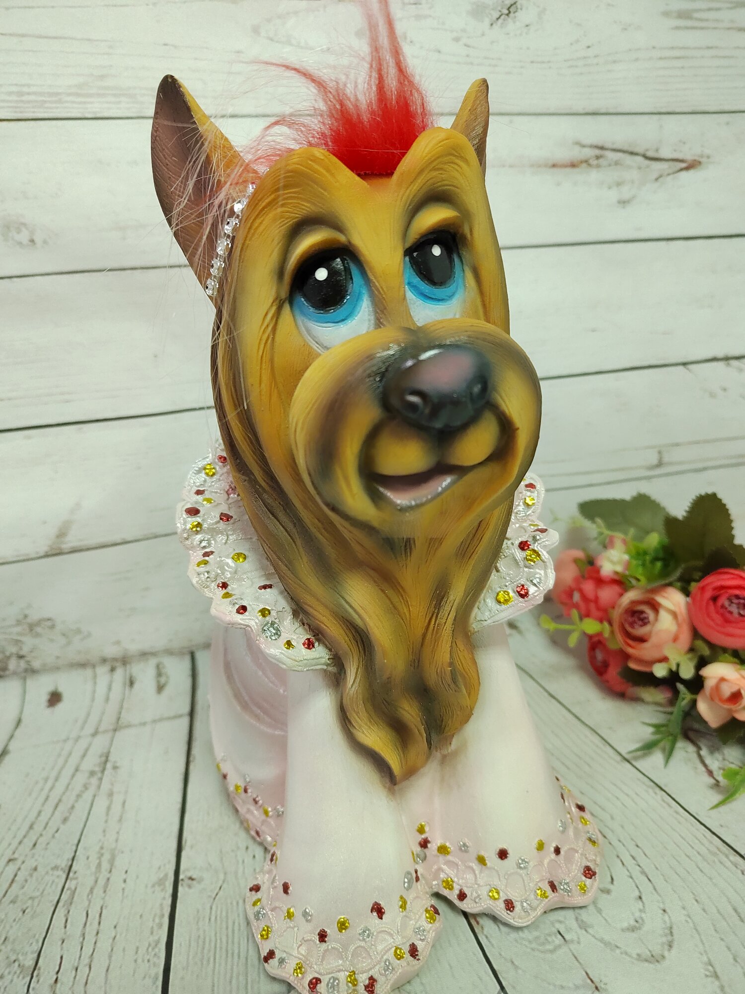 Копилка йоркширский терьер декоративная для денег многоразовая 713009/SK051