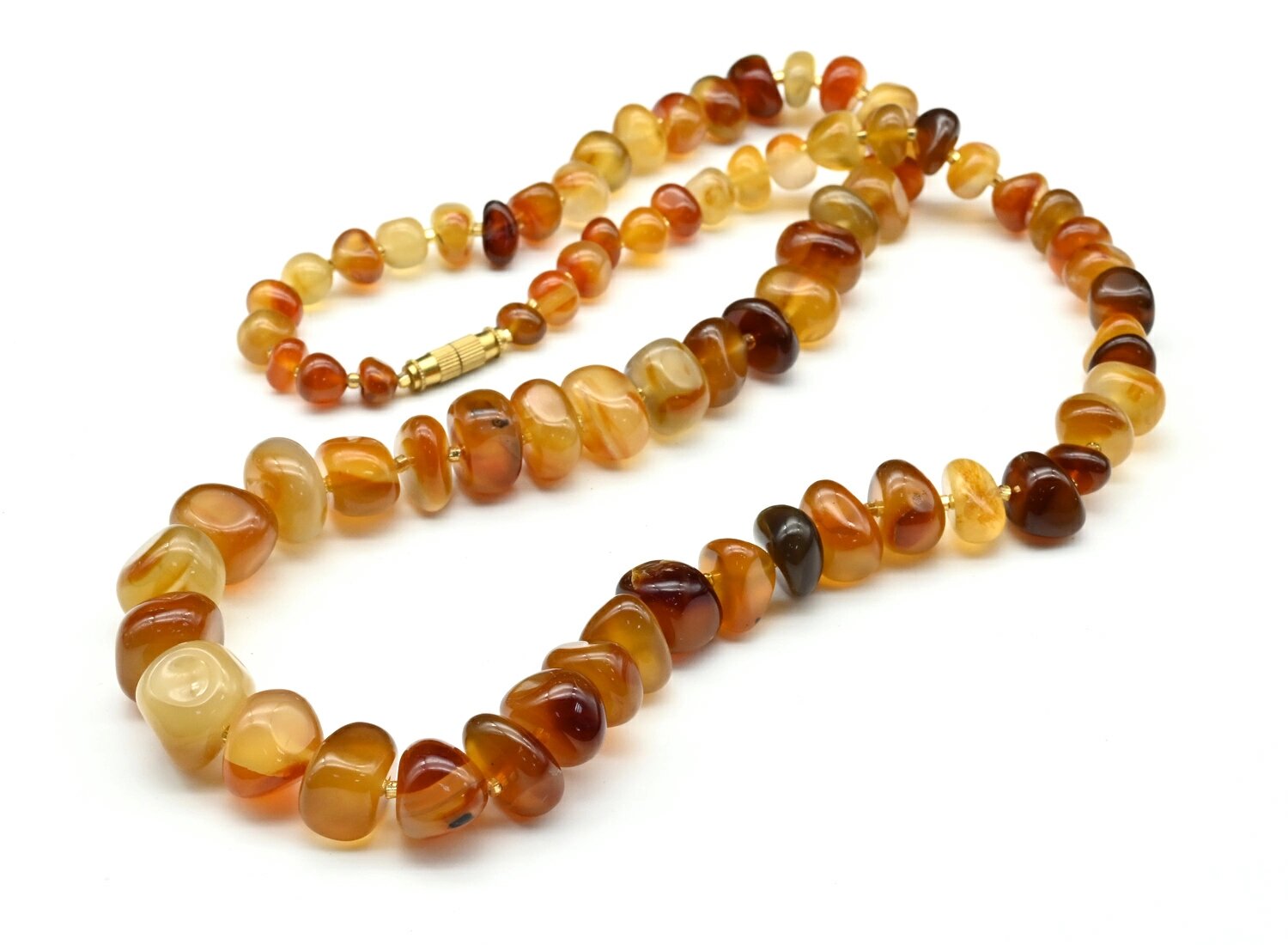 Бусы, сердолик