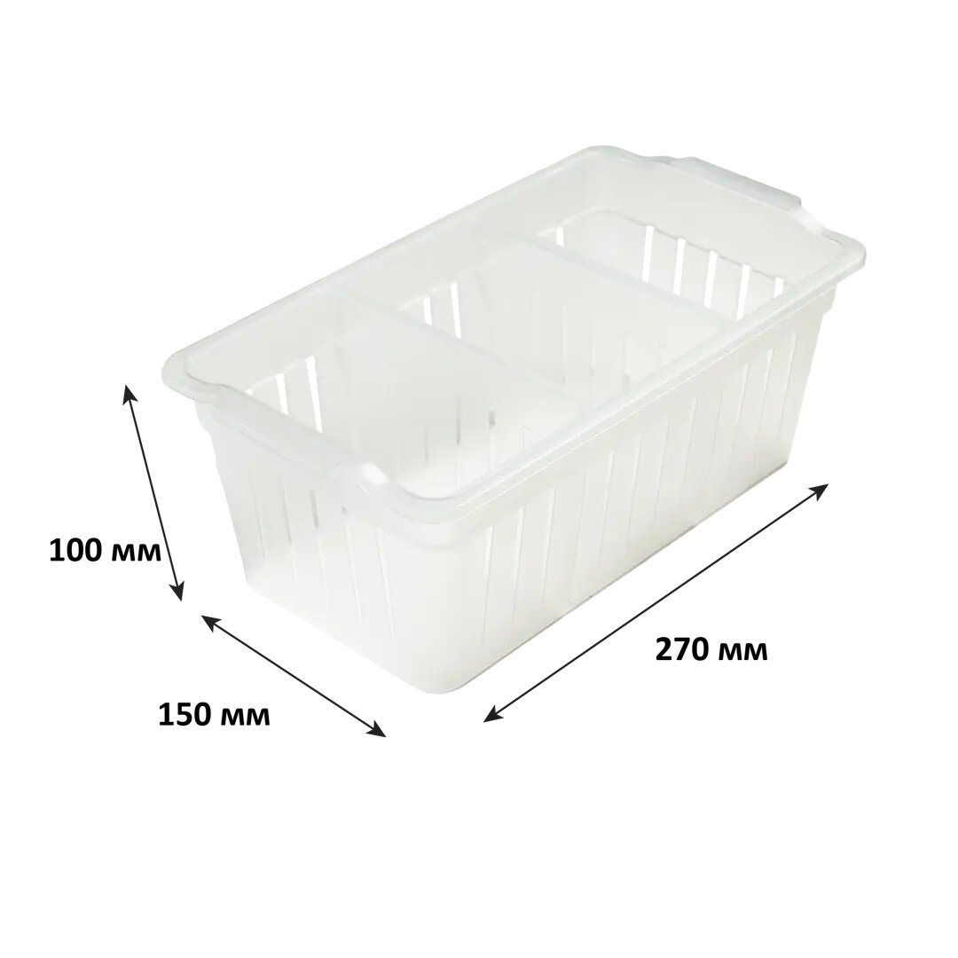 Корзинка для специй Архимед 27x15x10 см пластик цвет прозрачный