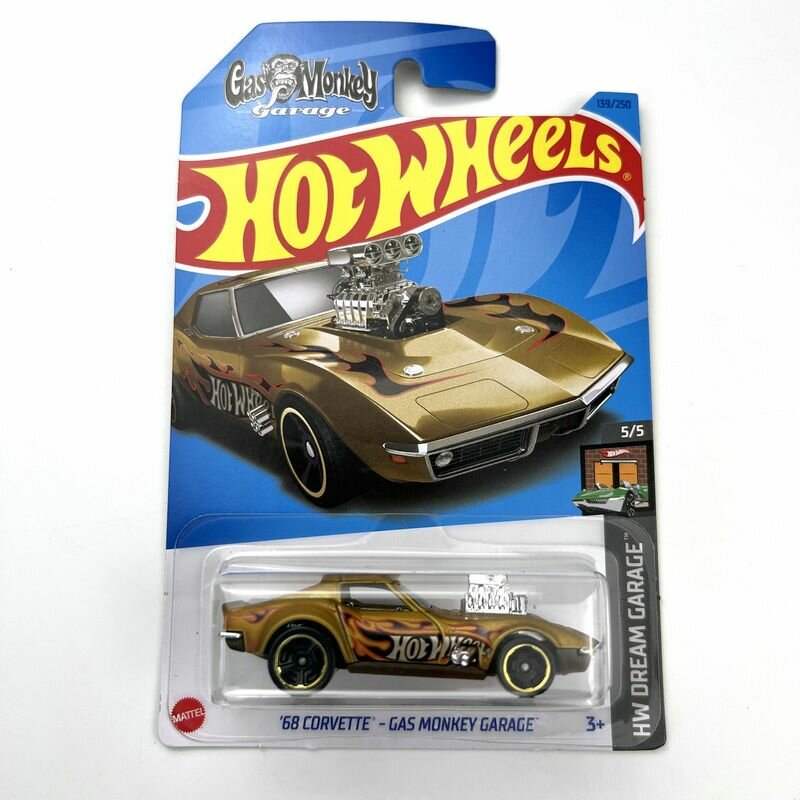Машинка Mattel Hot Wheels 2023 C4982 68 Corvette-Gas Monkey Garage