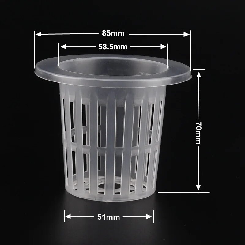 Детские пластиковые горшки для гидропоники 10 шт. BW-60-10