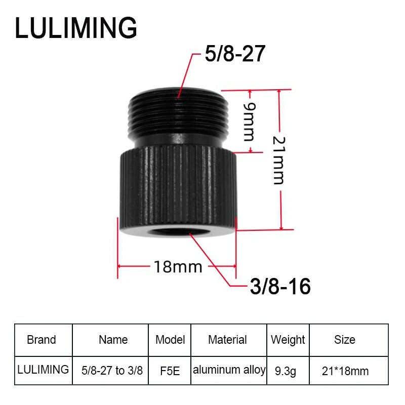 Конвертер микрофона LULIMING 5/8-27 to 3/8, F5E