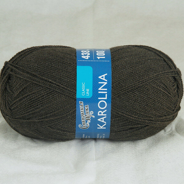 Пряжа Семеновская каролина 13389 кофе (5 мотков)