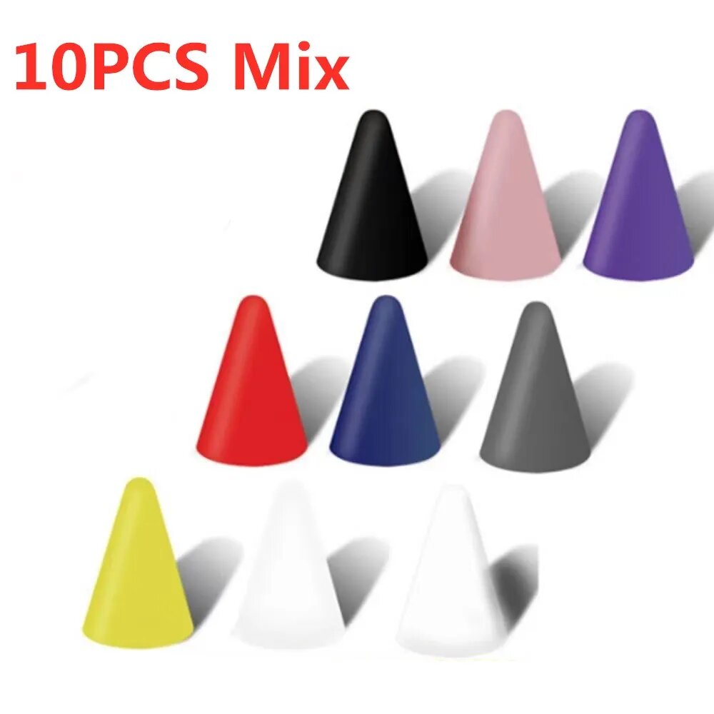 10 шт. силиконовые колпачки для Apple Pencil, Mix Color