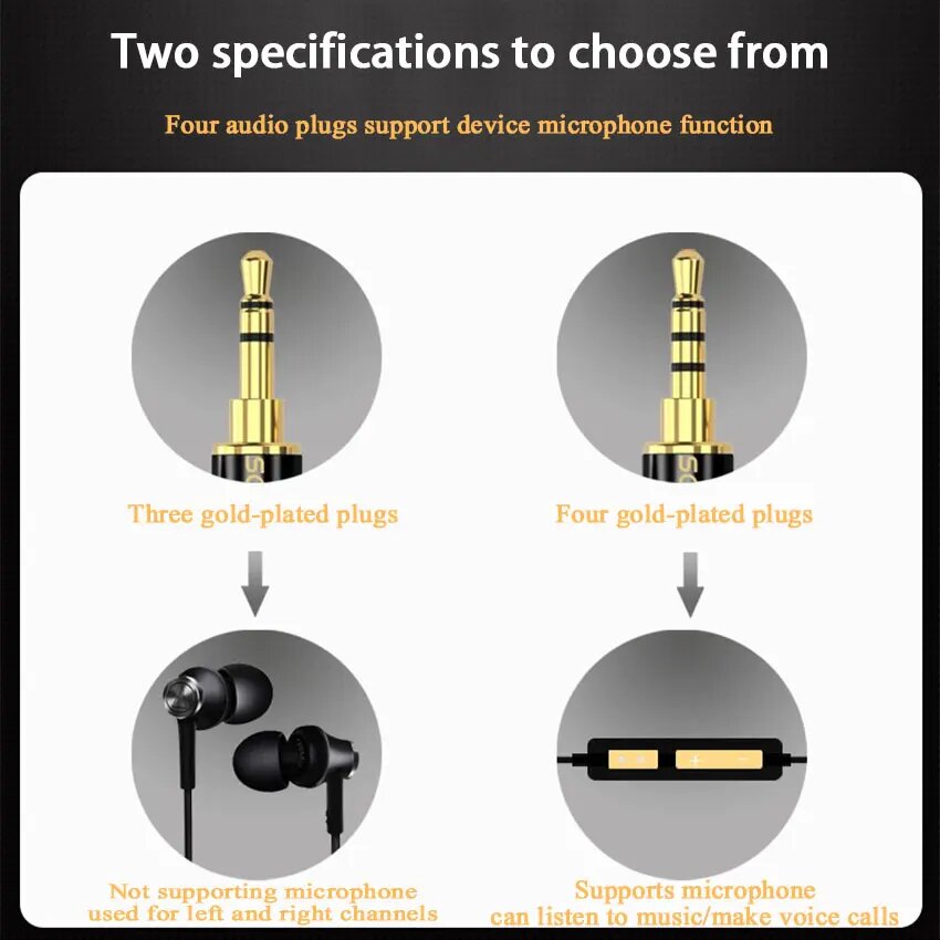 Аудиоадаптер 3.5 мм, 4 Poles Silver, черный — фото 1