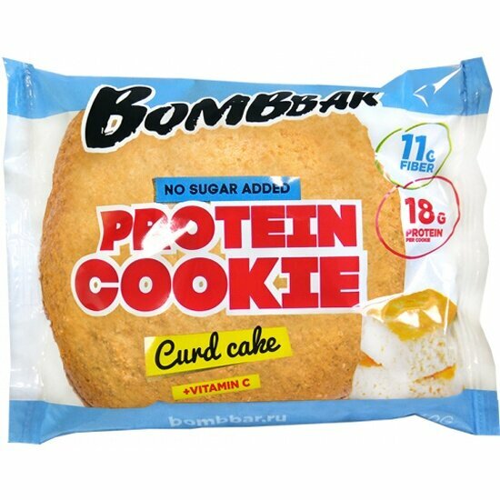 Печенье Bombbar протеиновое Творожный кекс, 60 гр.
